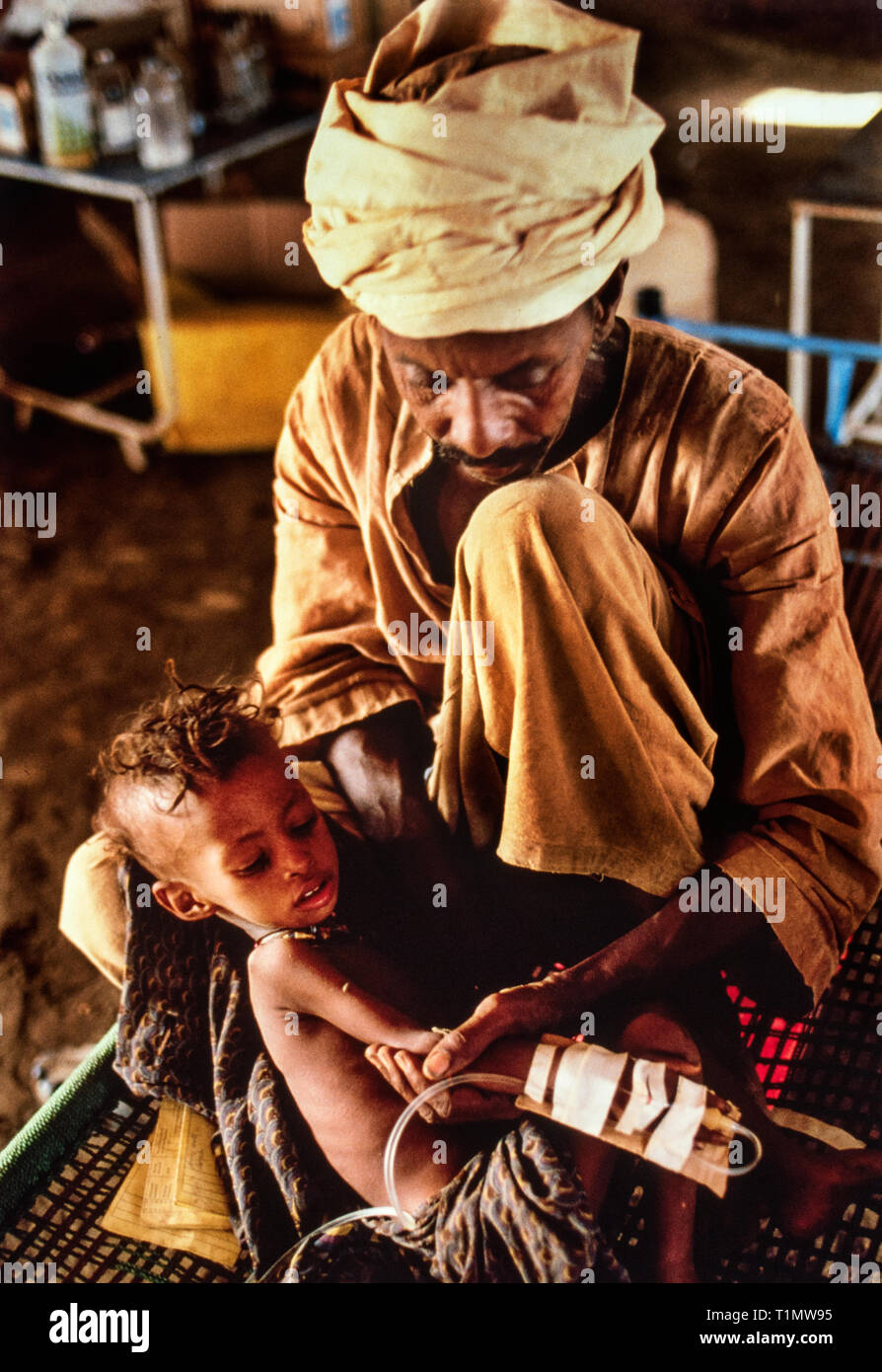 Sudan during the famine period of May-June 1985. Girba 2 Refugee Camp ...