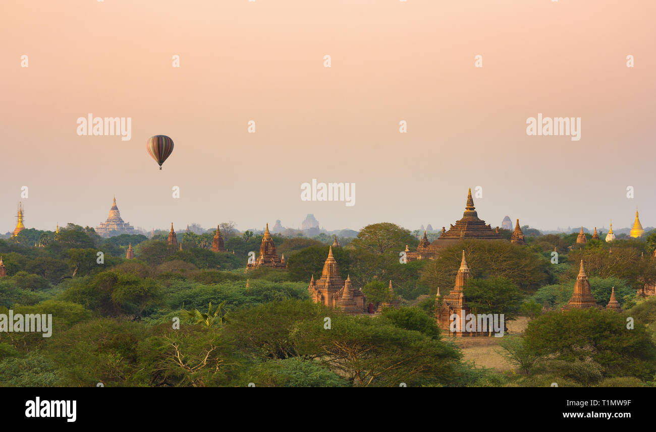 Bagan temples aerial hi-res stock photography and images - Alamy