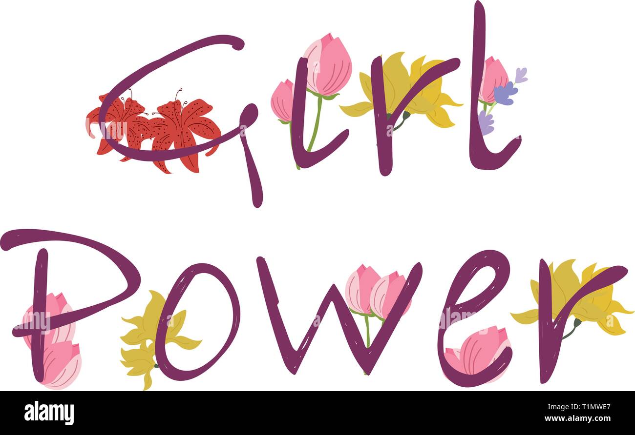 Woman motivational slogan. Girl Power. Woman motivational slogan ...