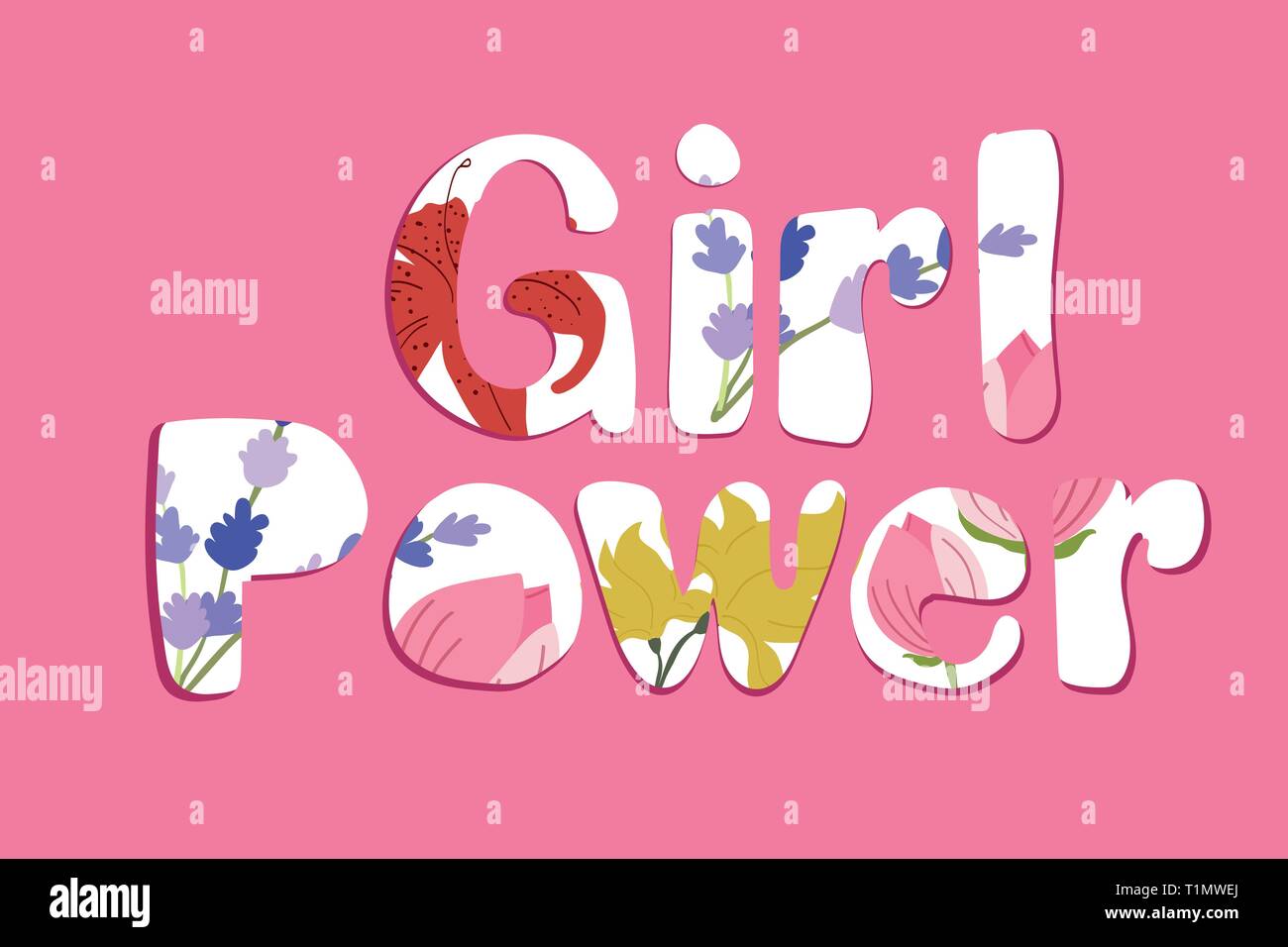 Woman motivational slogan. Girl Power. Woman motivational slogan ...