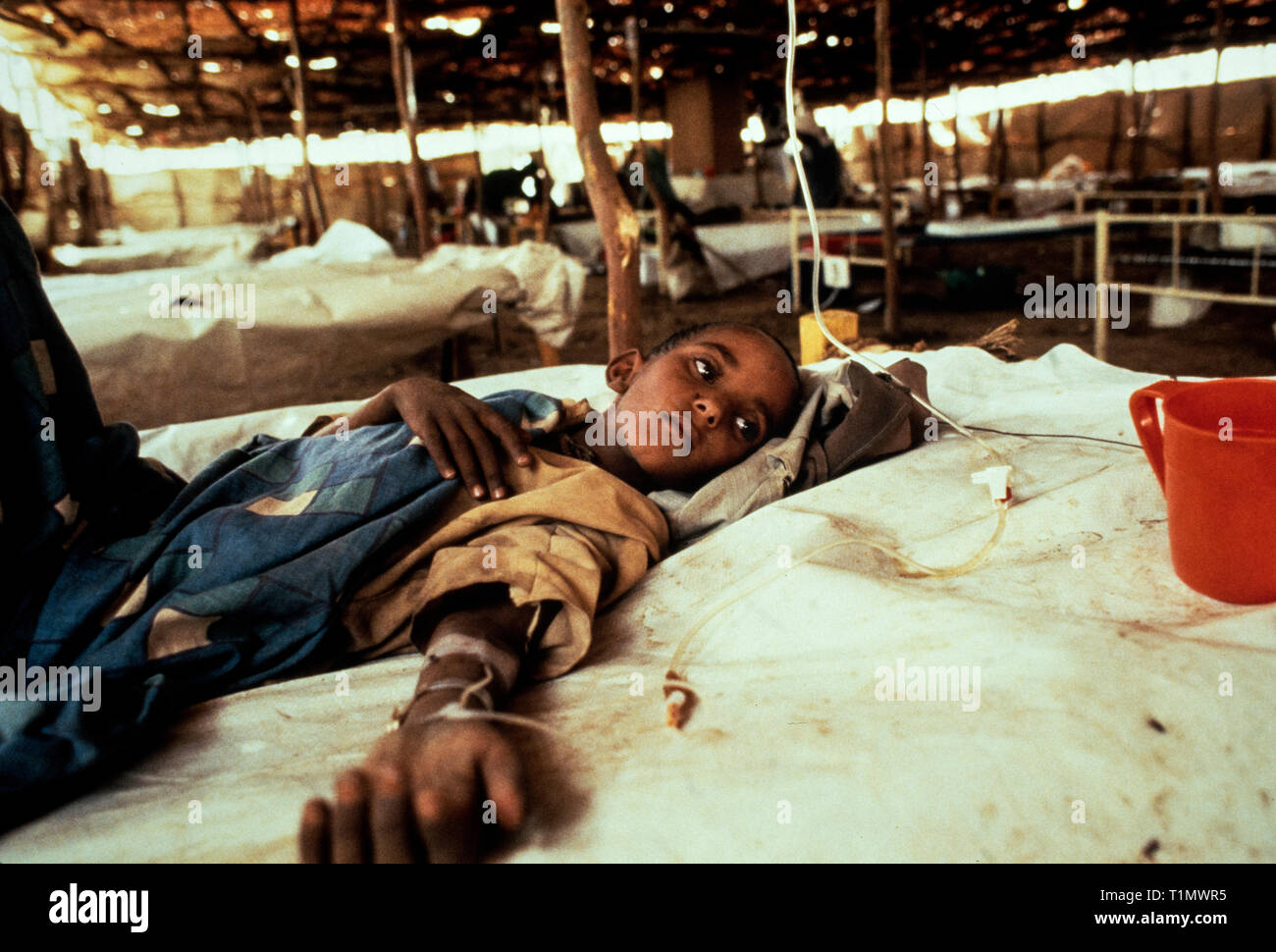 Sudan during the famine period of May-June 1985. Girba 2 Refugee Camp ...