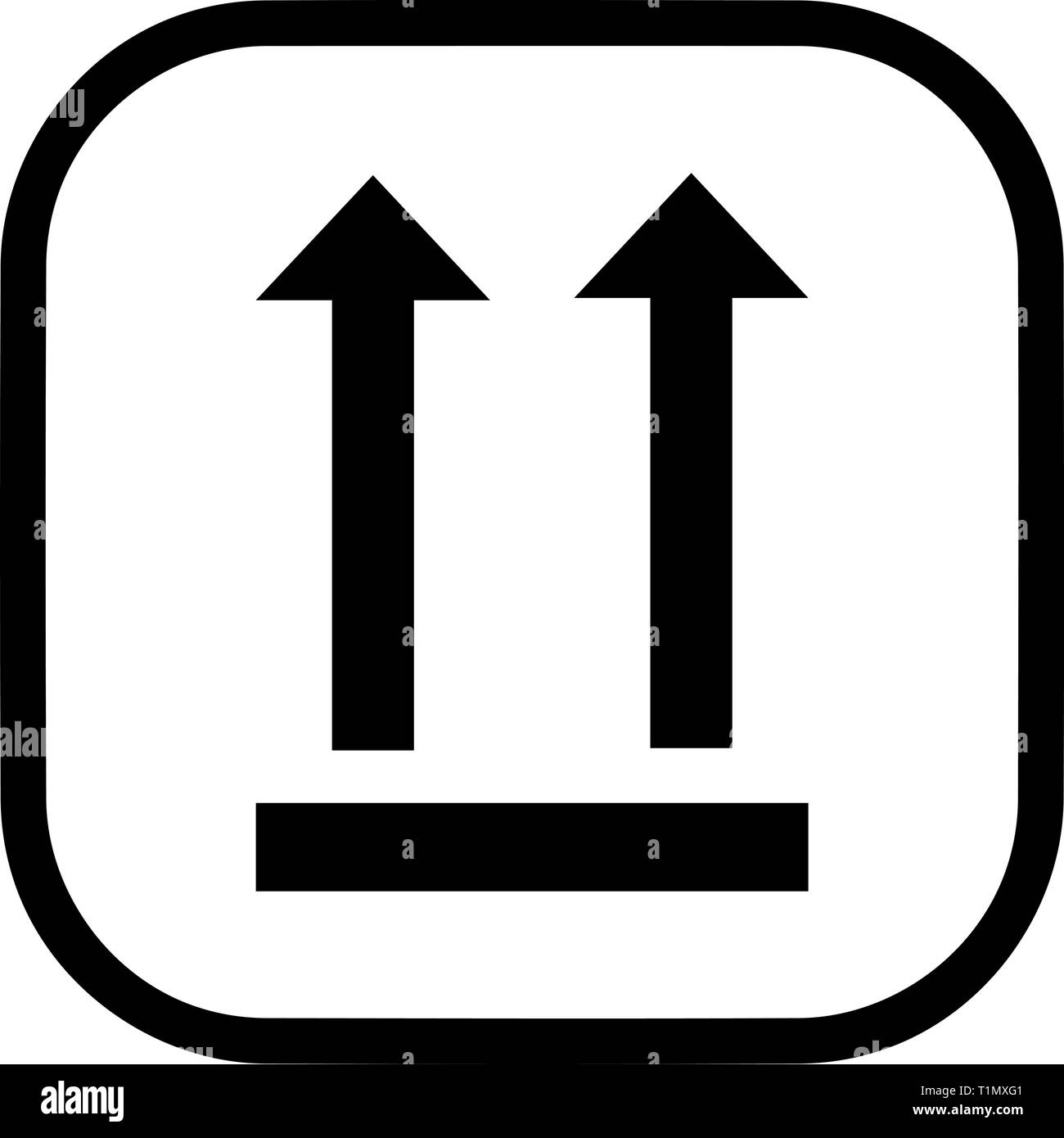 This side up symbol icon vector for packaging concept Stock Vector ...