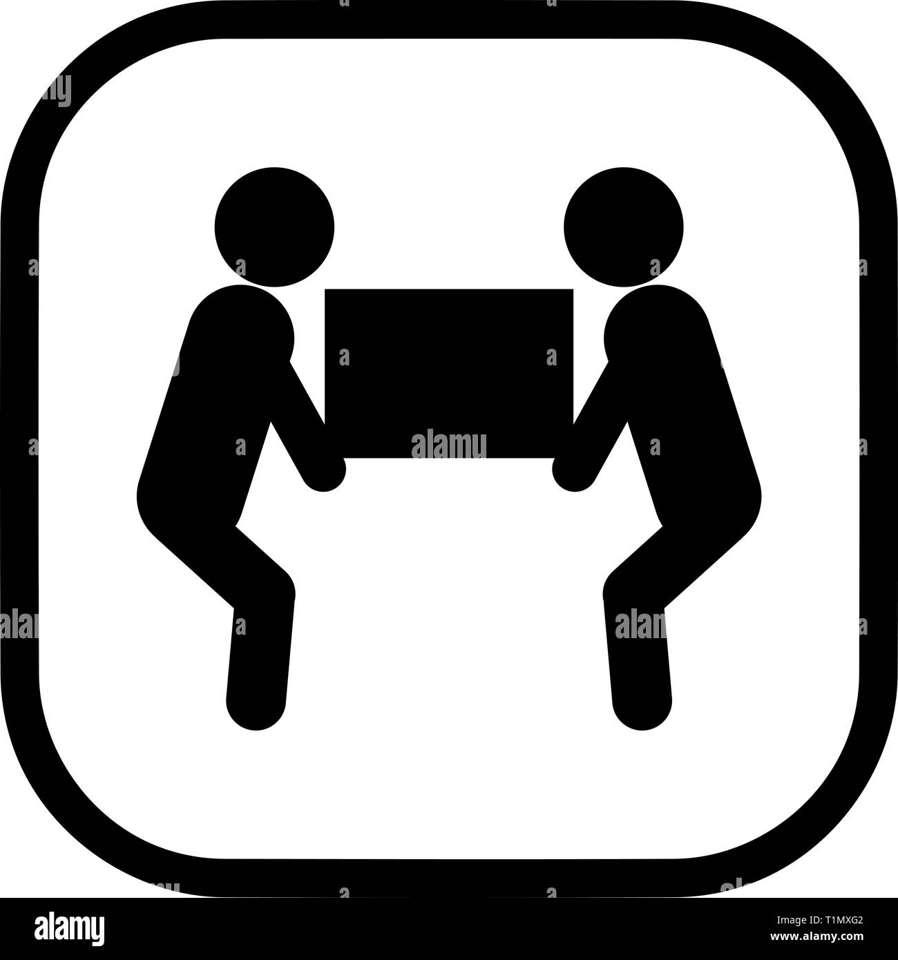 Caution heavy load sign Stock Vector Images - Alamy