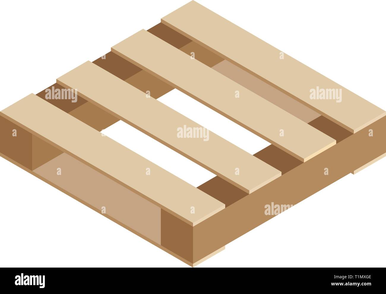 Stacked pallets in warehouse Stock Vector Images - Alamy