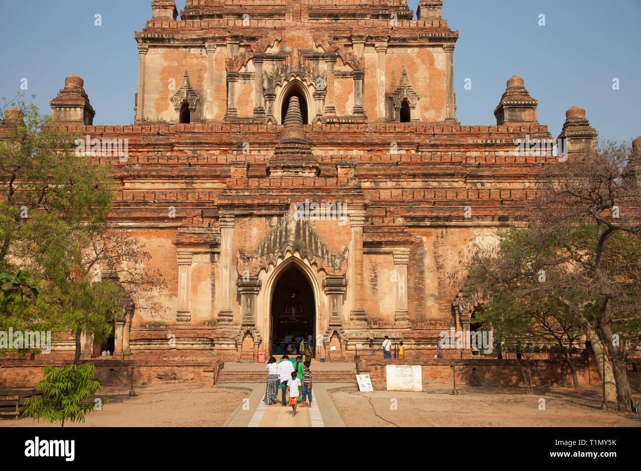 Sulamani temple, Old Bagan village, Mandalay region, Myanmar, Asia ...