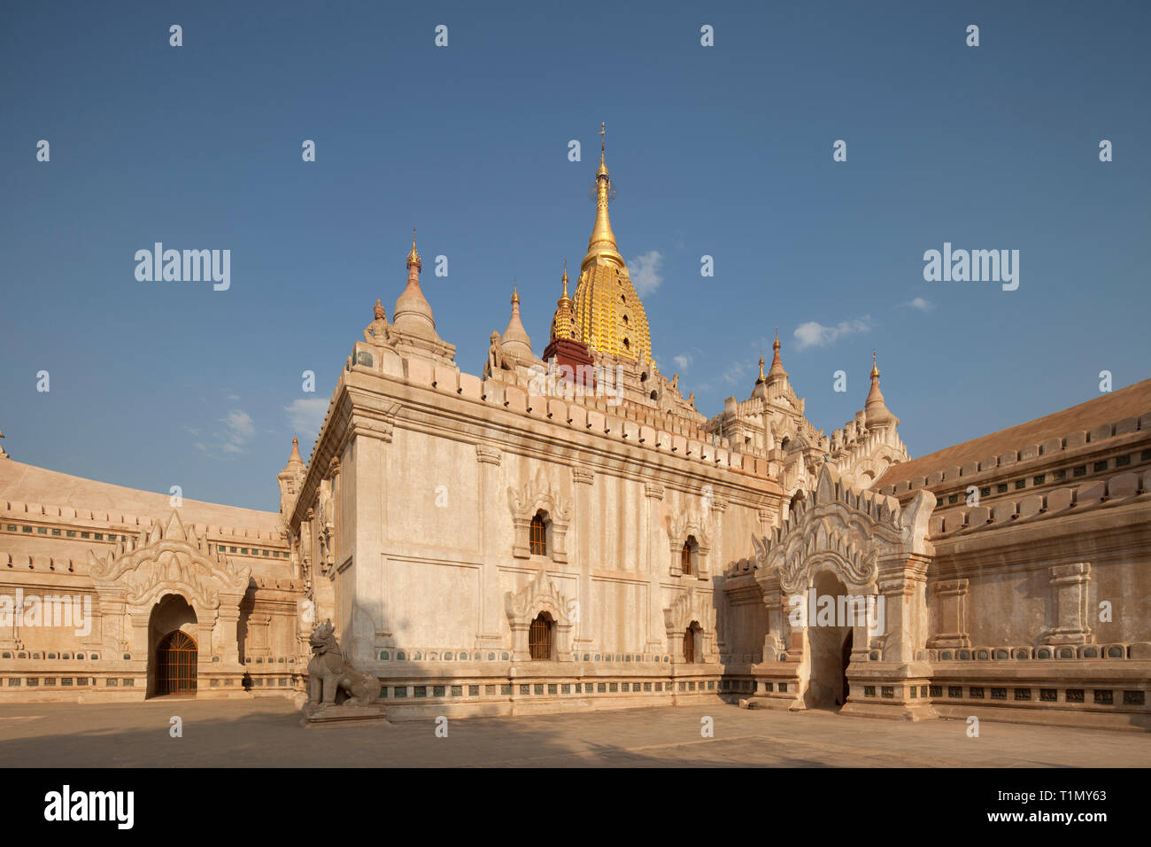 Ananda temple, Old Bagan village area, Mandalay region, Myanmar, Asia ...