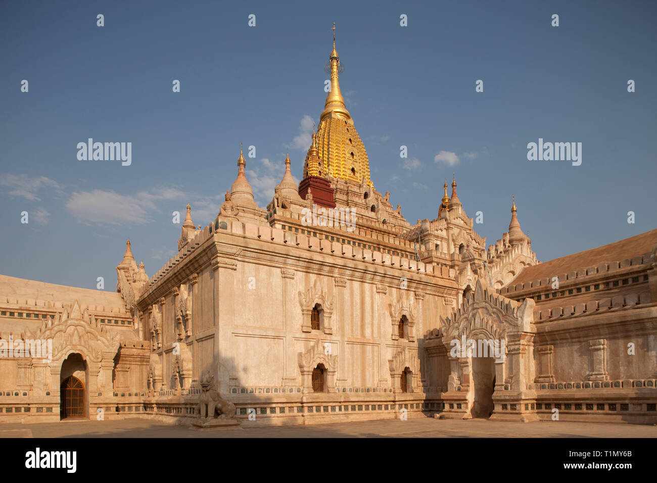 Ananda temple, Old Bagan village area, Mandalay region, Myanmar, Asia ...