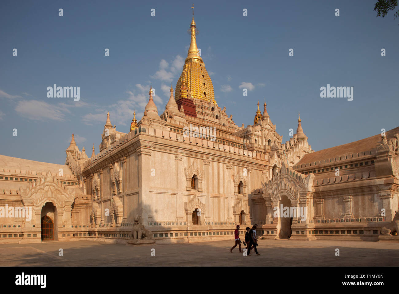 Ananda temple, Old Bagan village area, Mandalay region, Myanmar, Asia ...