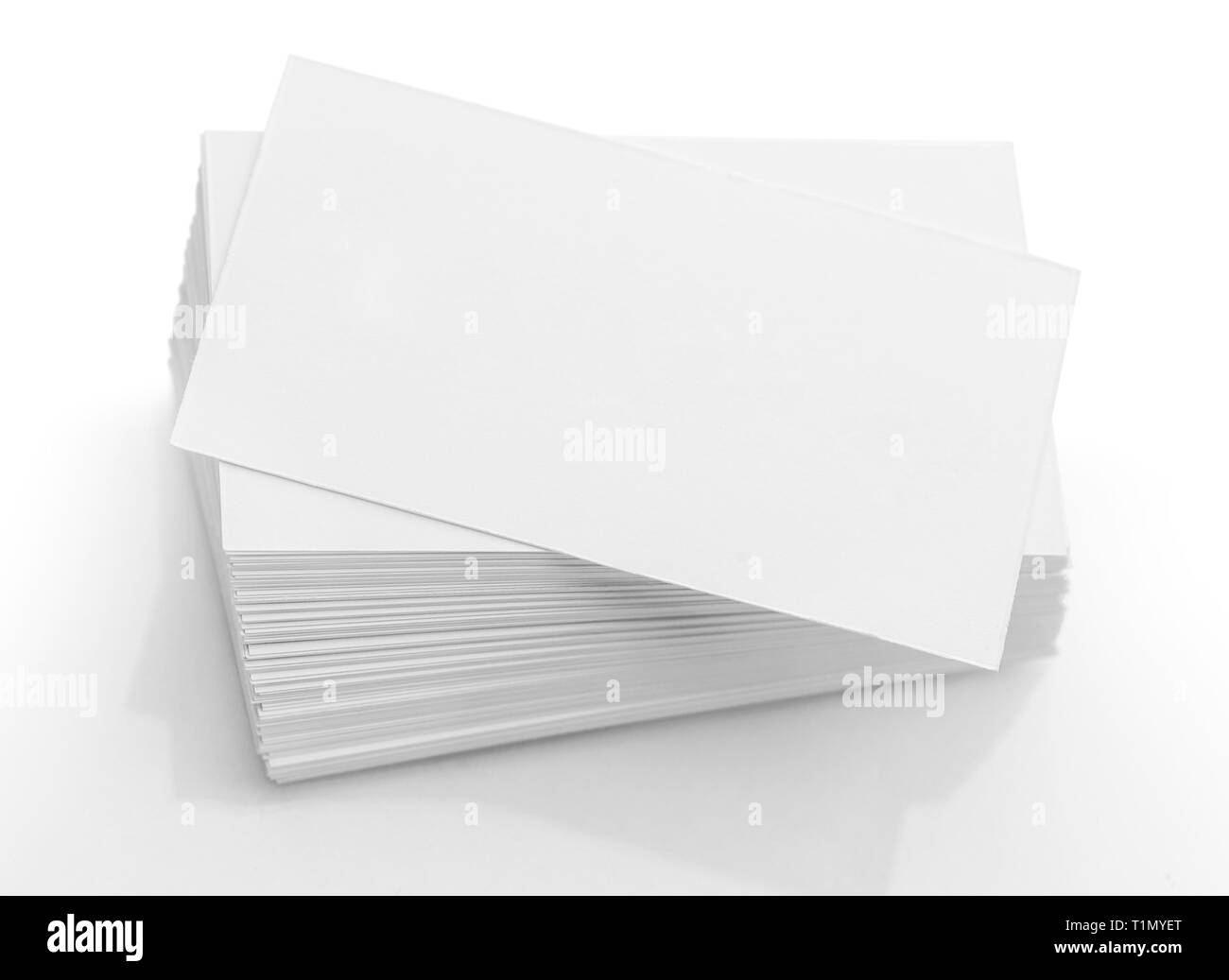 Stack of blank business cards Stock Photo - Alamy