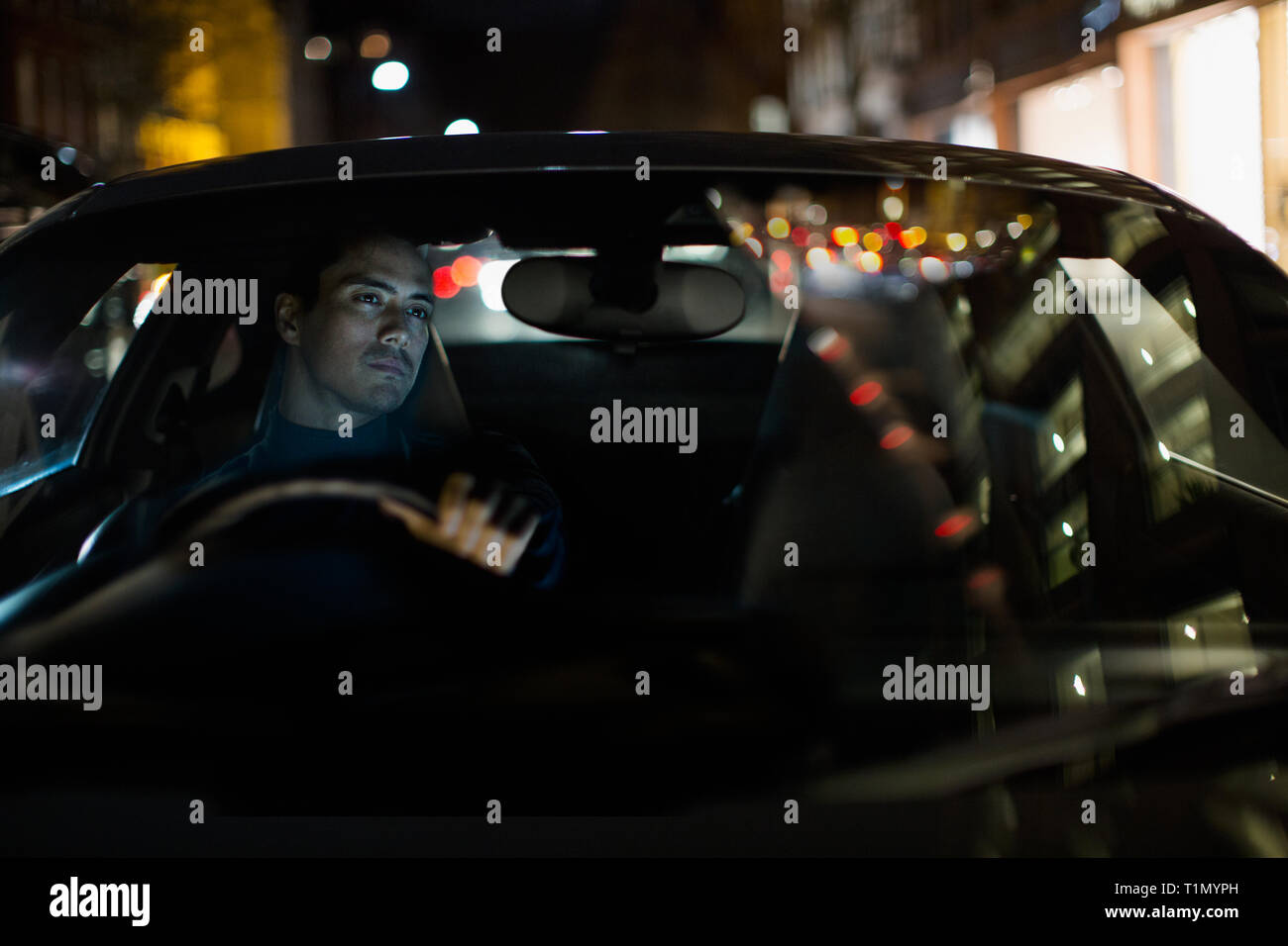 Car mirror man hi-res stock photography and images - Alamy