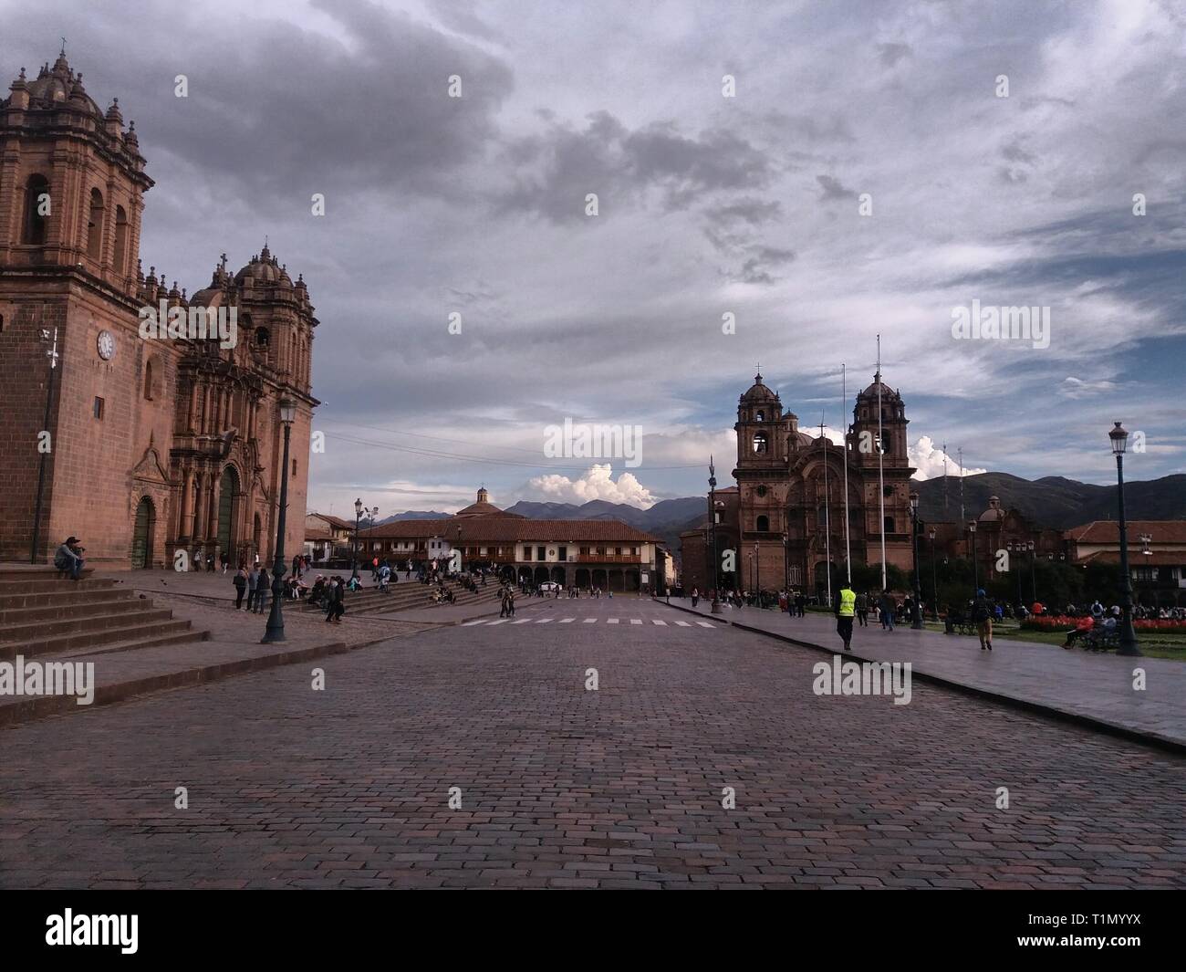 church and cathedral in Cusco square Stock Photo - Alamy