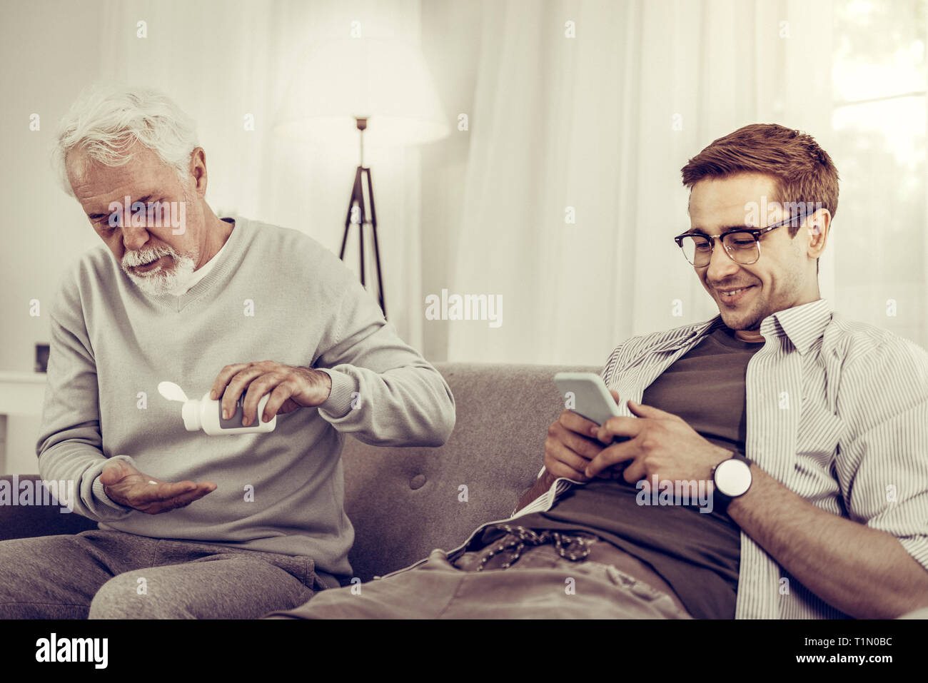 Grandchild look hi-res stock photography and images - Alamy