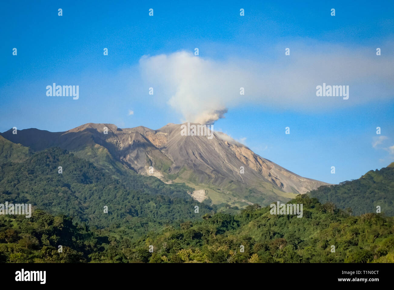 Lush green volcanic mountain hi-res stock photography and images - Alamy