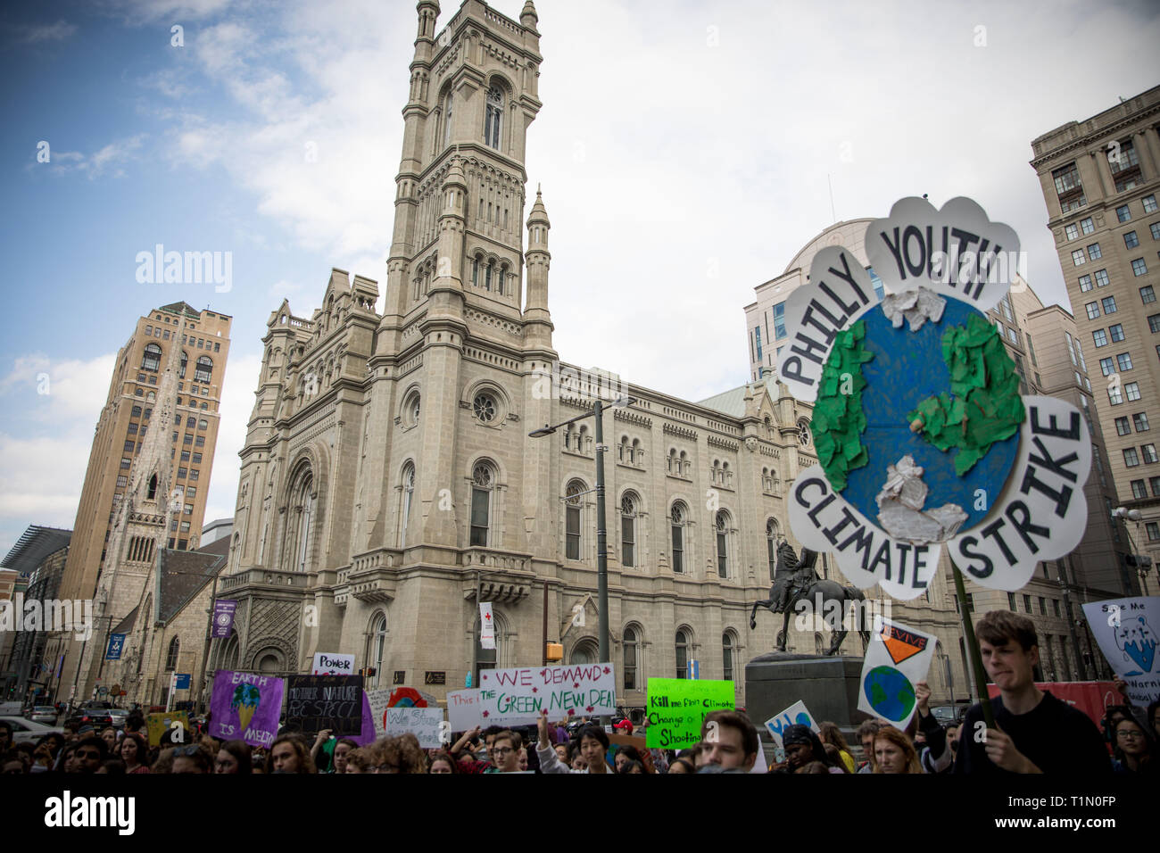 Hundreds of students walk out to hightlight the urgency of the climate ...