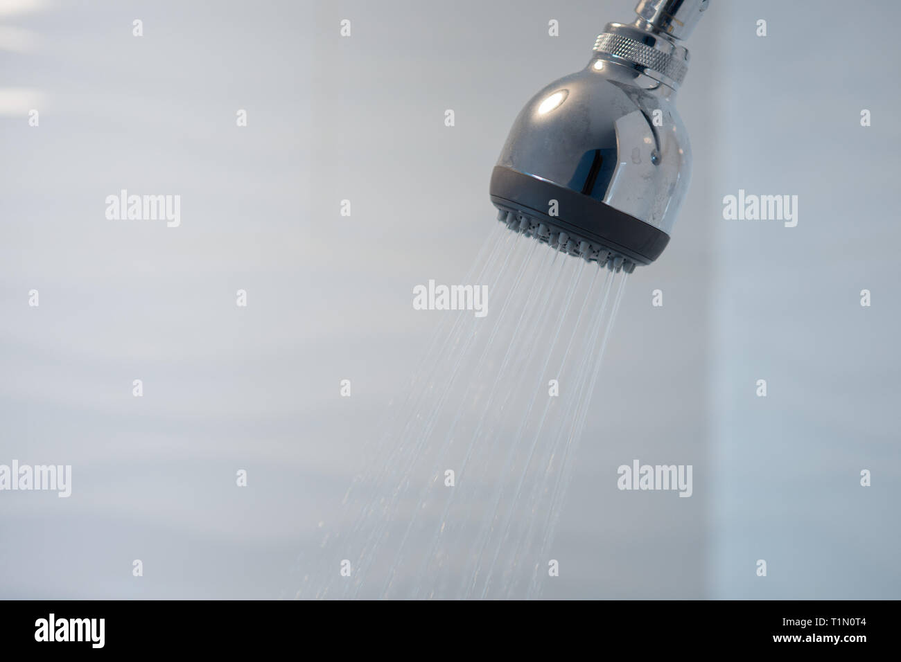 Shower head running water Stock Photo - Alamy