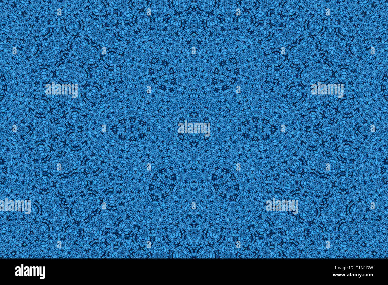 Abstract blue ornamental background Stock Photo - Alamy