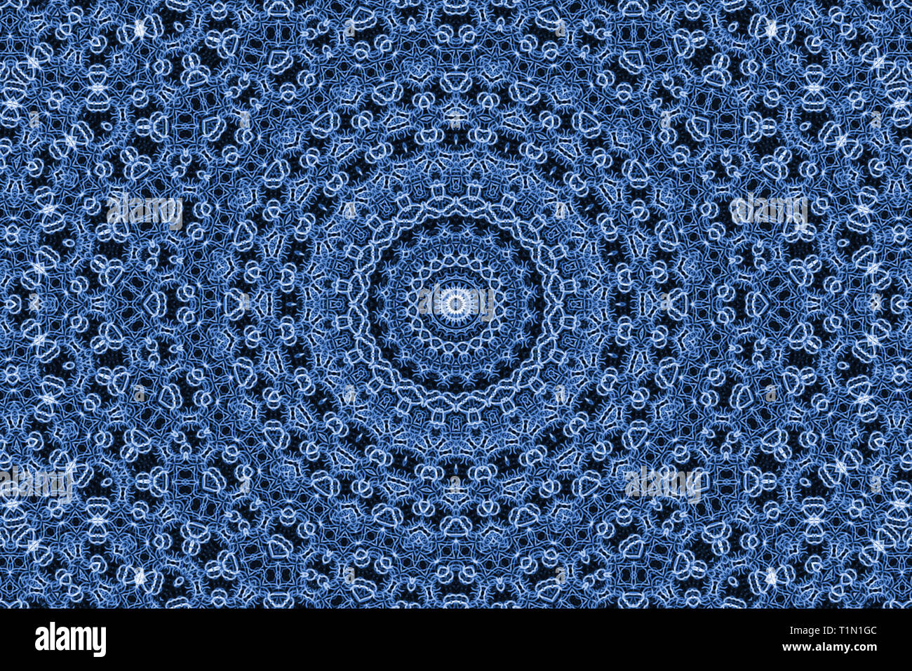 Abstract blue ornamental background Stock Photo - Alamy