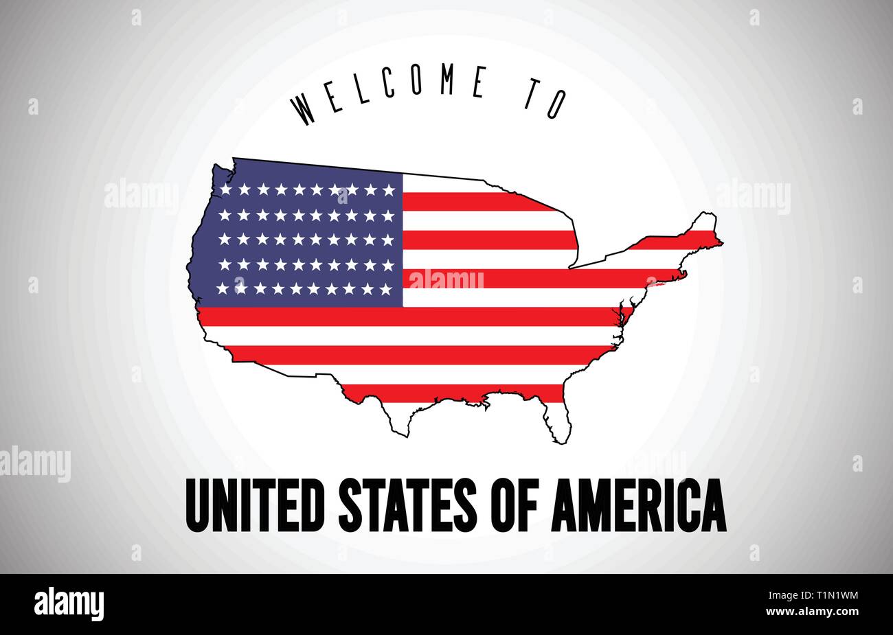 USA Welcome to Text and Country flag inside Country Border Map. Uruguay ...
