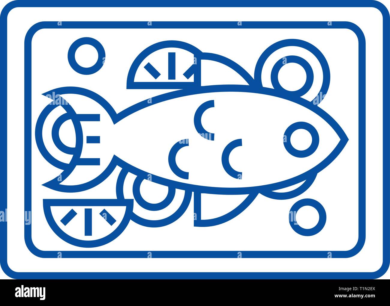 Battered cod fillet Stock Vector Images - Alamy