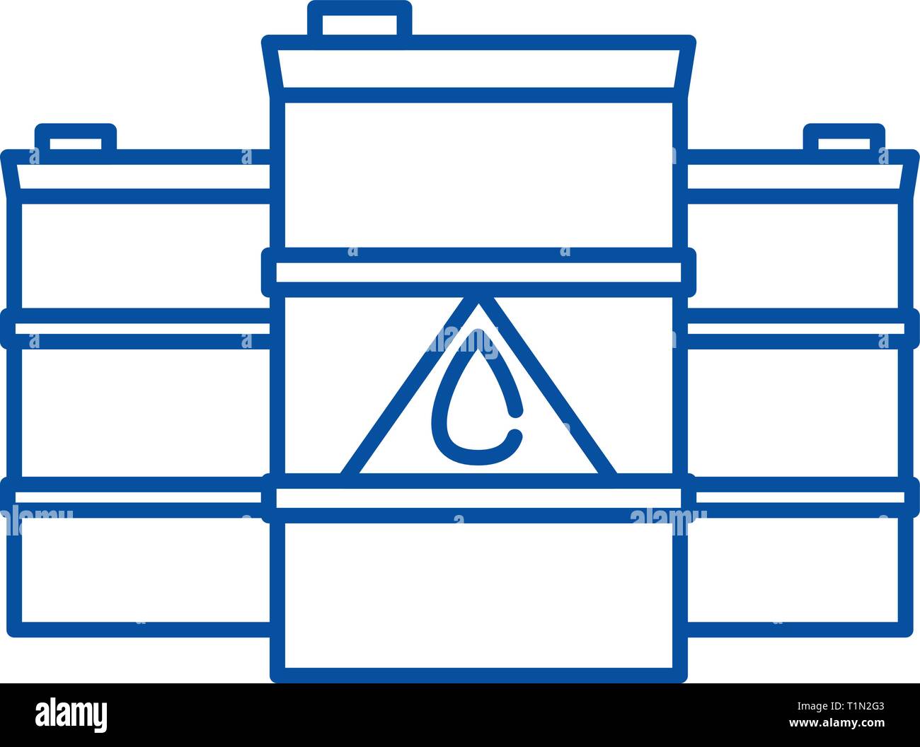 Fuel line icon concept. Fuel flat vector symbol, sign, outline ...