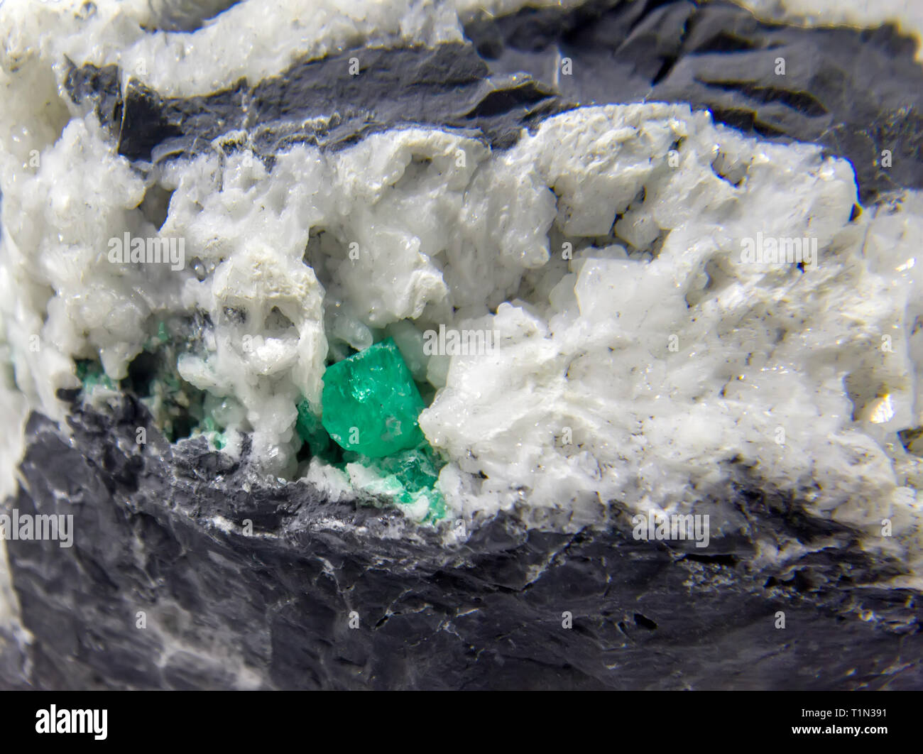 Natural emerald mineral stone Stock Photo - Alamy