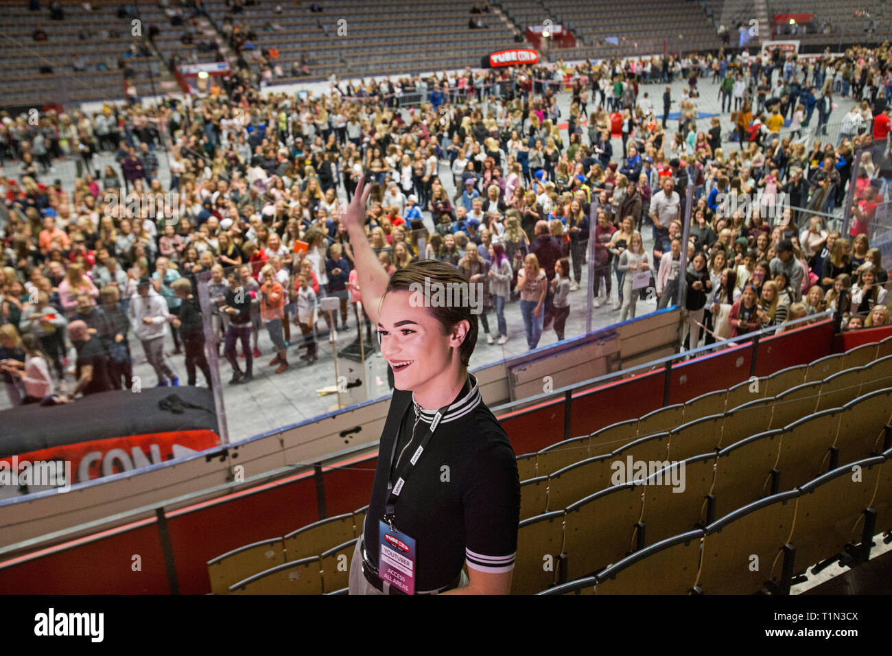 LINKÖPING 2016-10-15 Youtuber Thomas Sekelius during Sweden's first ...