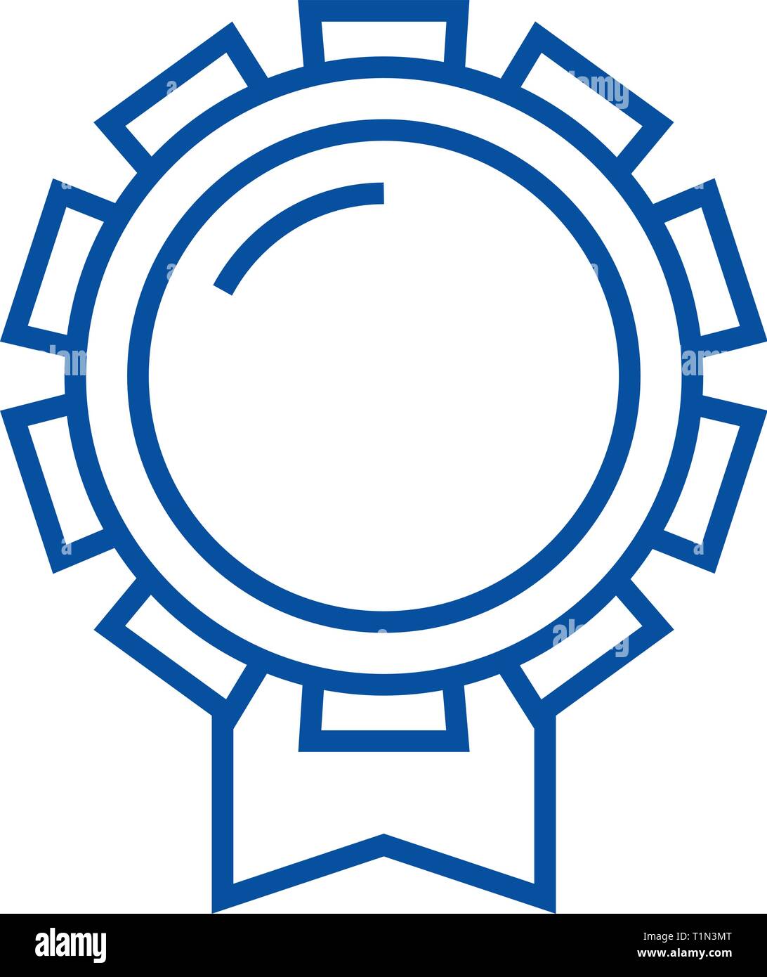 Good award line icon concept. Good award flat vector symbol, sign ...