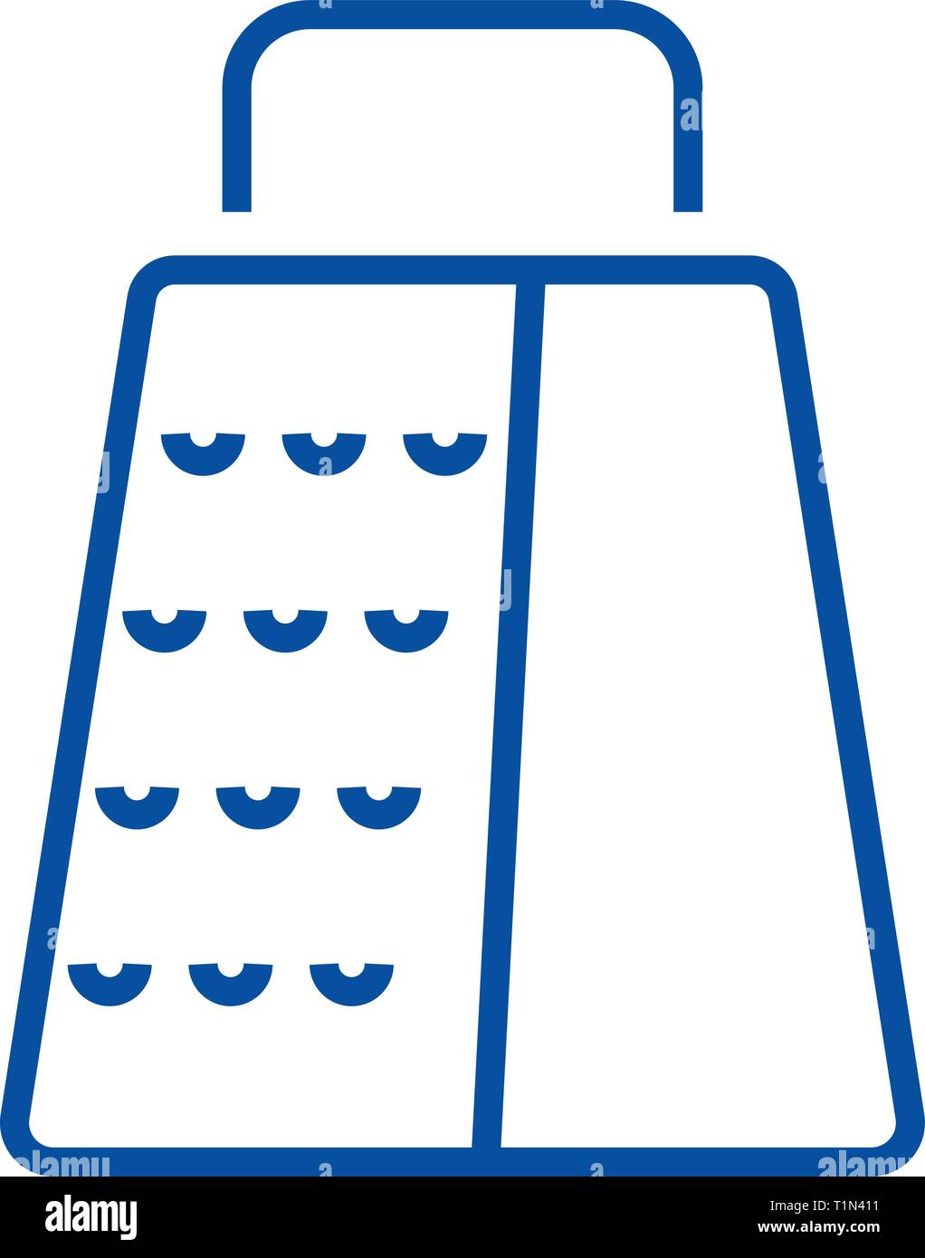 Grater line icon concept. Grater flat vector symbol, sign, outline ...