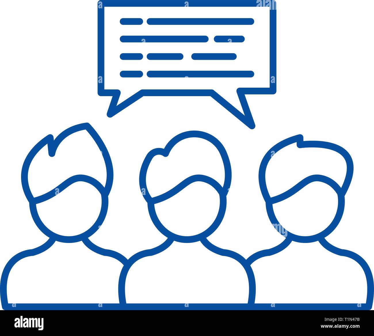 Group coaching line icon concept. Group coaching flat vector symbol ... Group coaching line icon concept. Group coaching flat vector symbol ...