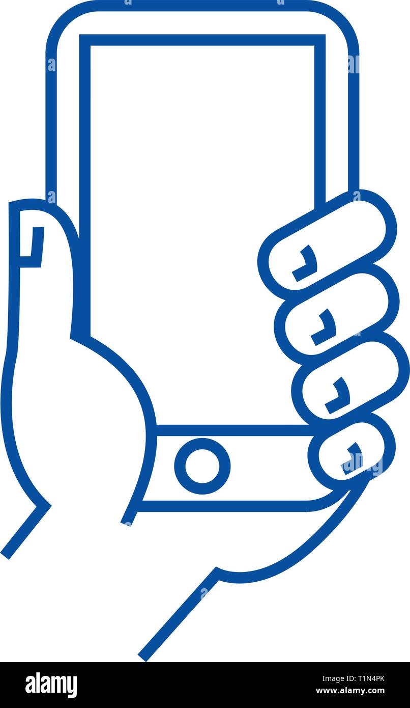 Hand Holding Phone Icon