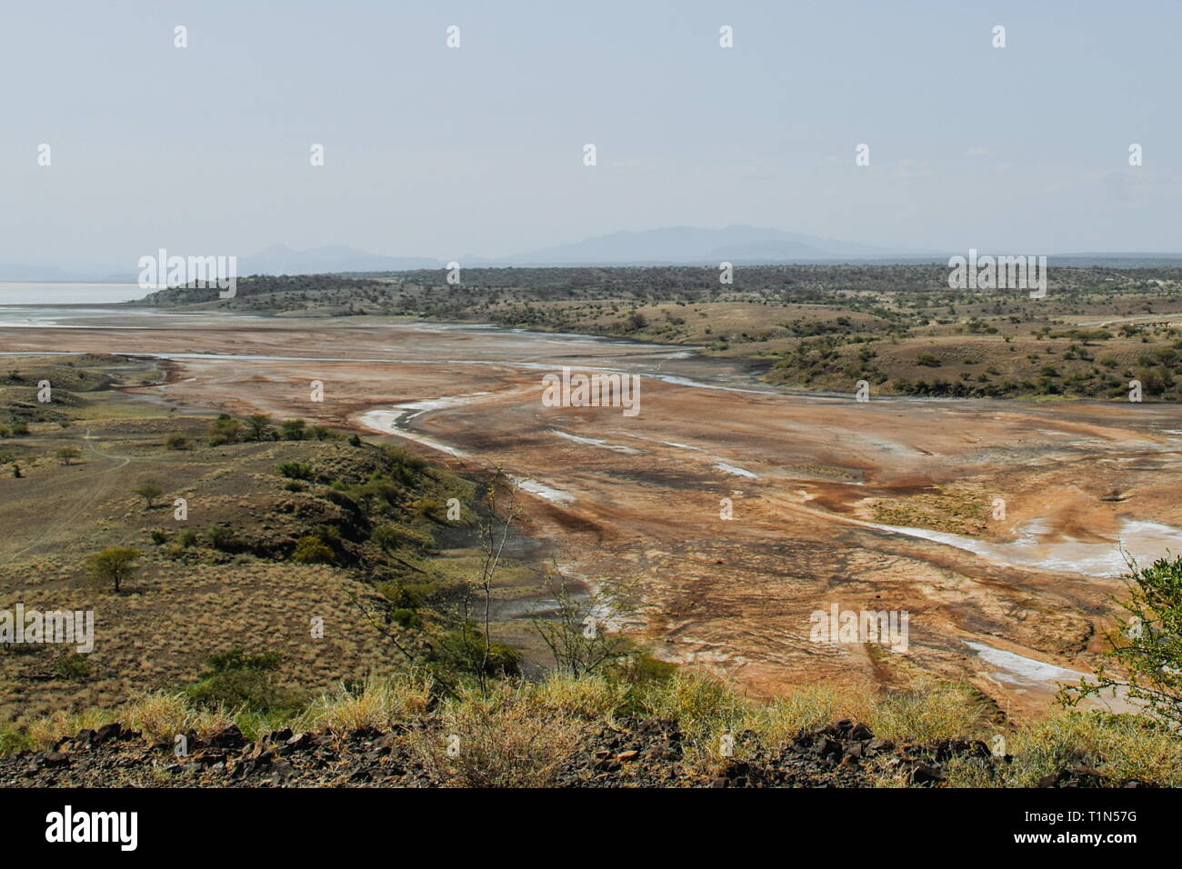 The arid landscapes of Lake Magadi, Magadi Stock Photo - Alamy