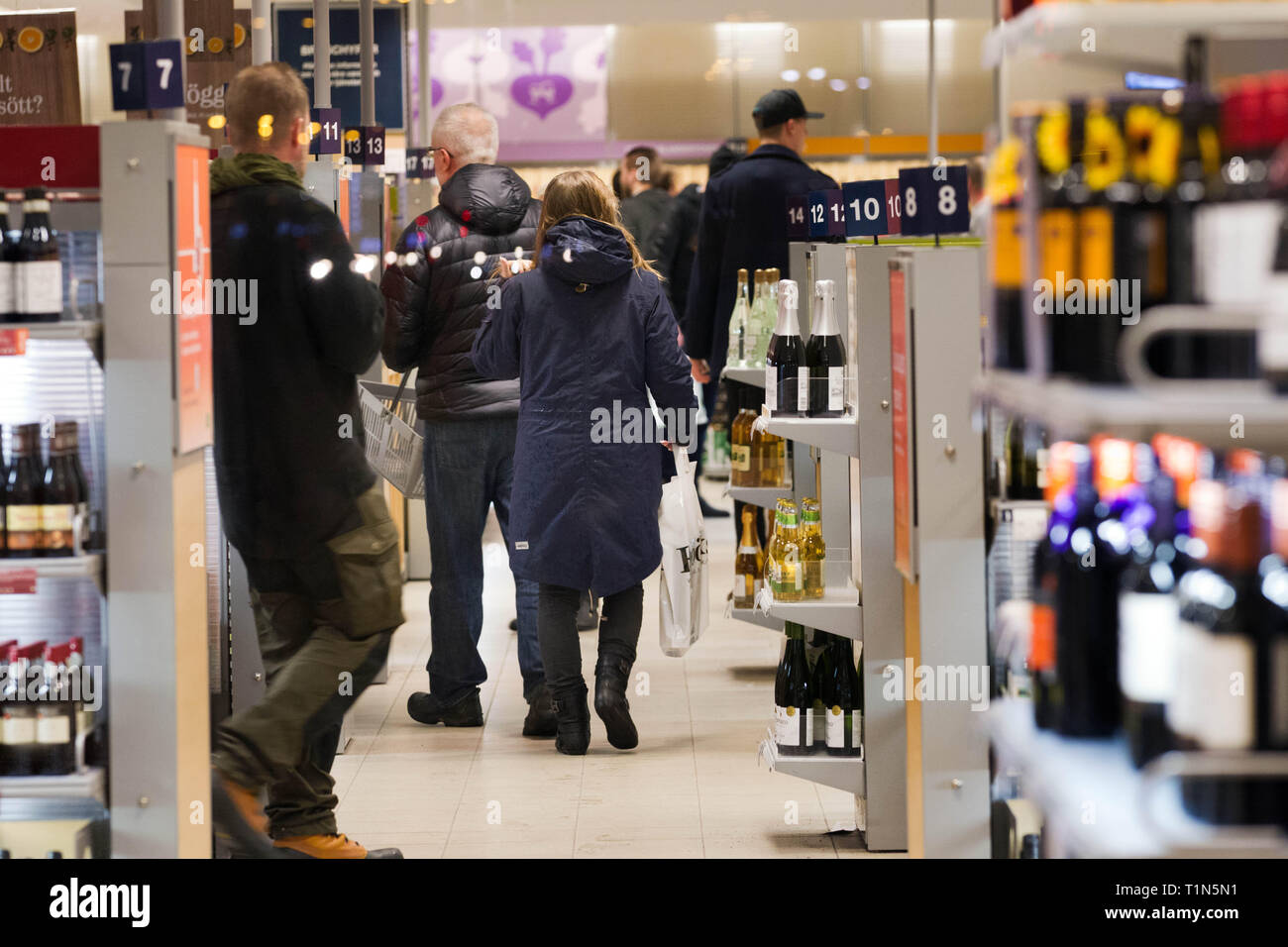 Systembolaget liquor store Stock Photo - Alamy
