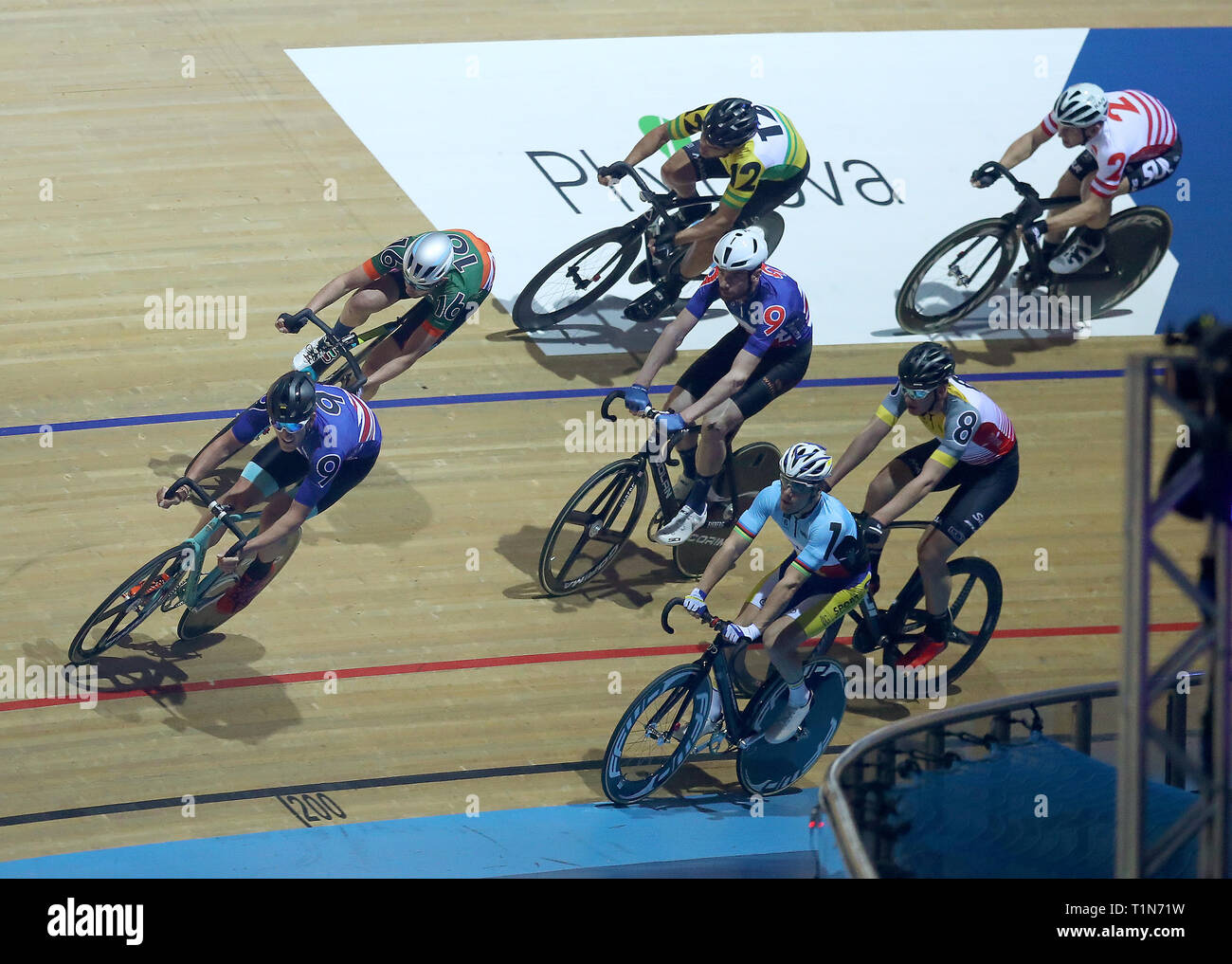 Riders in action in The Final Chase during day one of the Six Day ...