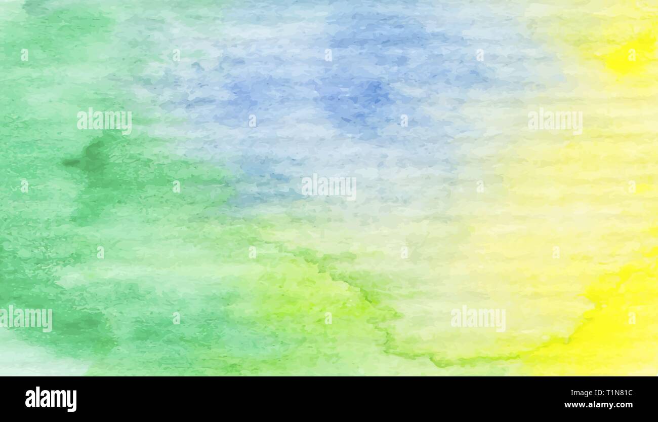 Hand painted watercolor background with gradient wash. Vector ...