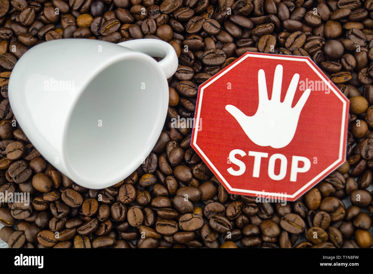 undecaffinated coffee puts a strain on the heart and circulation Stock ...