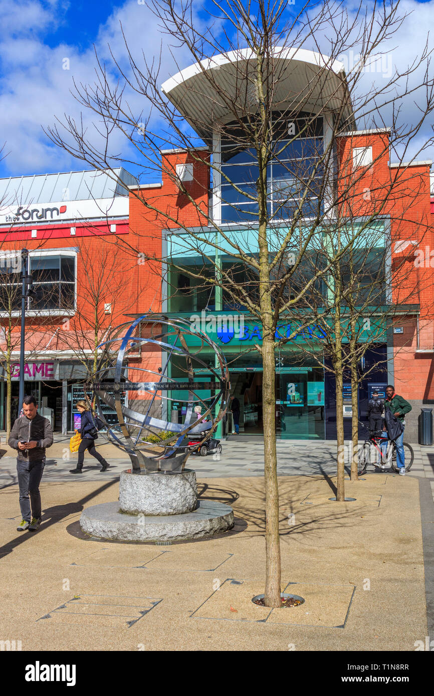 Stevenage Town Centre Shopping Hertfordshire High Resolution Stock ...