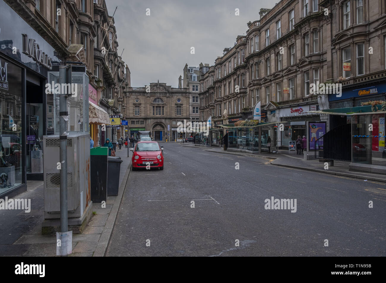 Dundee, Scotland, UK - March 22, 2019: Looking down Whitehall Street in ...