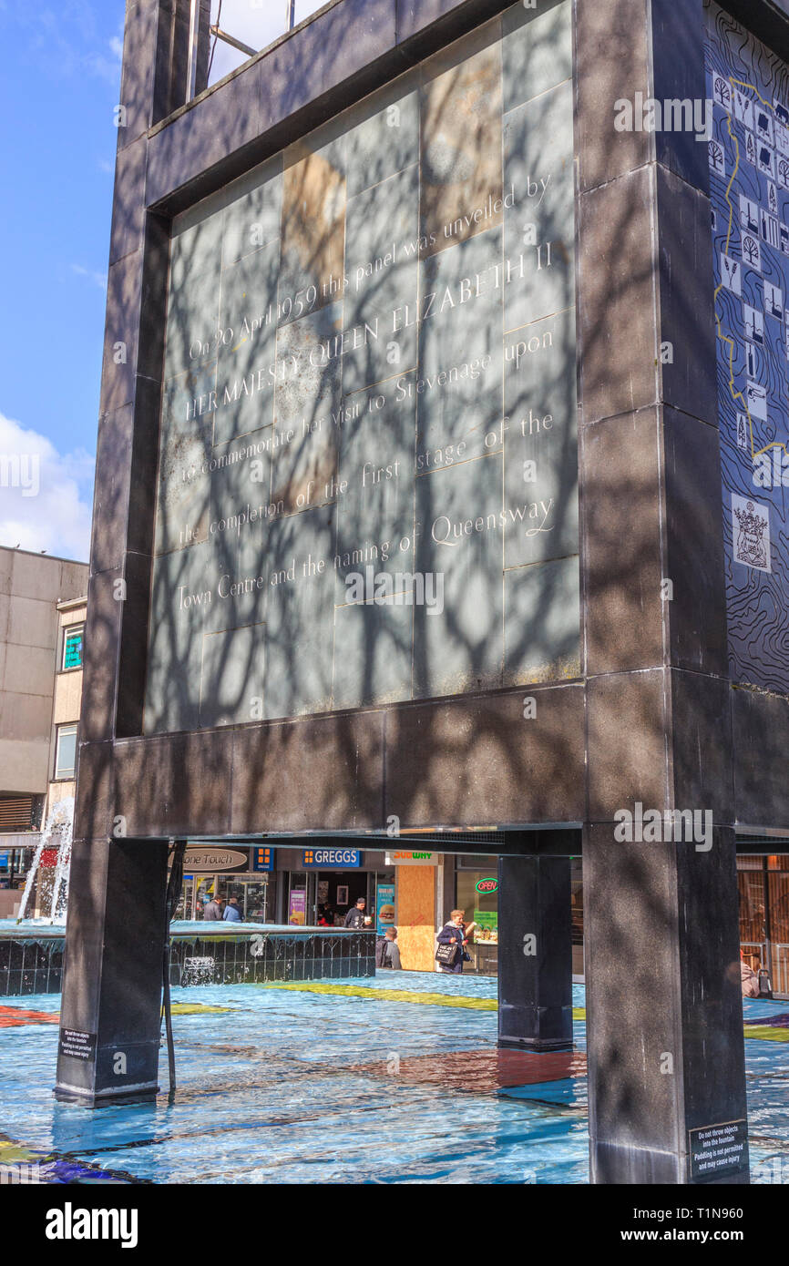 Westgate Shopping Centre town clock ,Stevenage Town Centre High Street ...