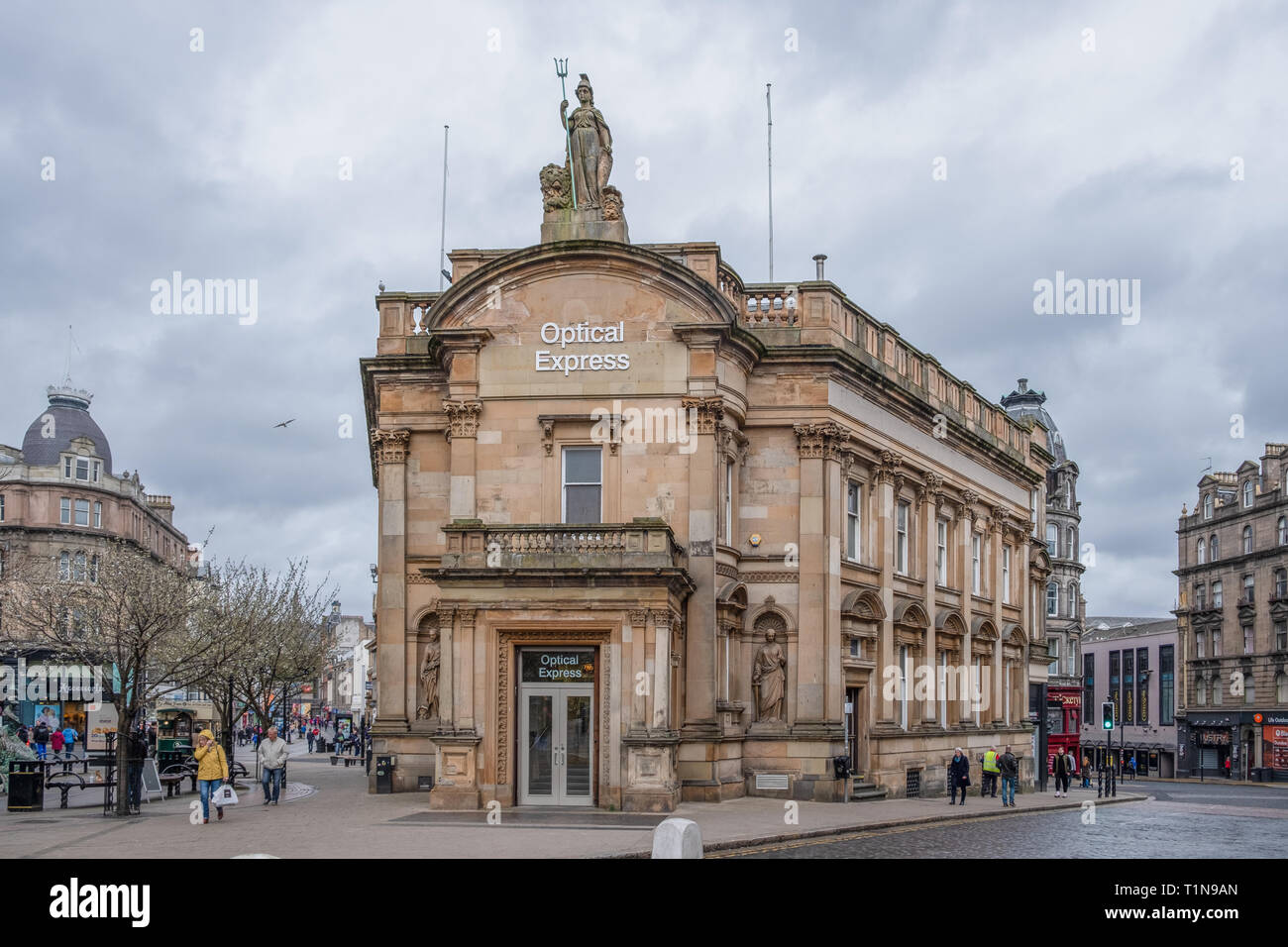 Dundee, Scotland, UK - March 22, 2019: The impressive architecture of ...
