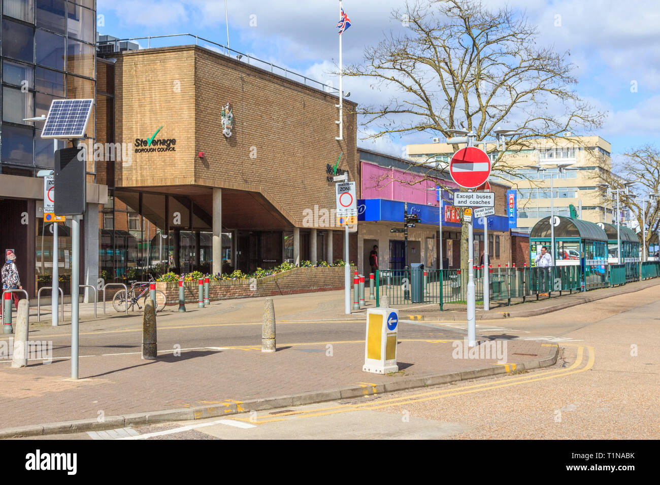 Stevenage Town Centre Shopping Hertfordshire High Resolution Stock ...