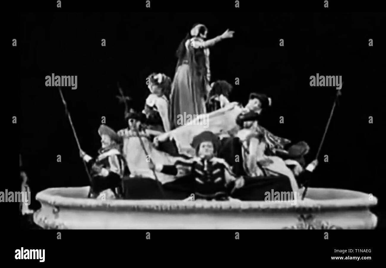 vintage creepy screenshot from a 1900's horror movie Stock Photo - Alamy