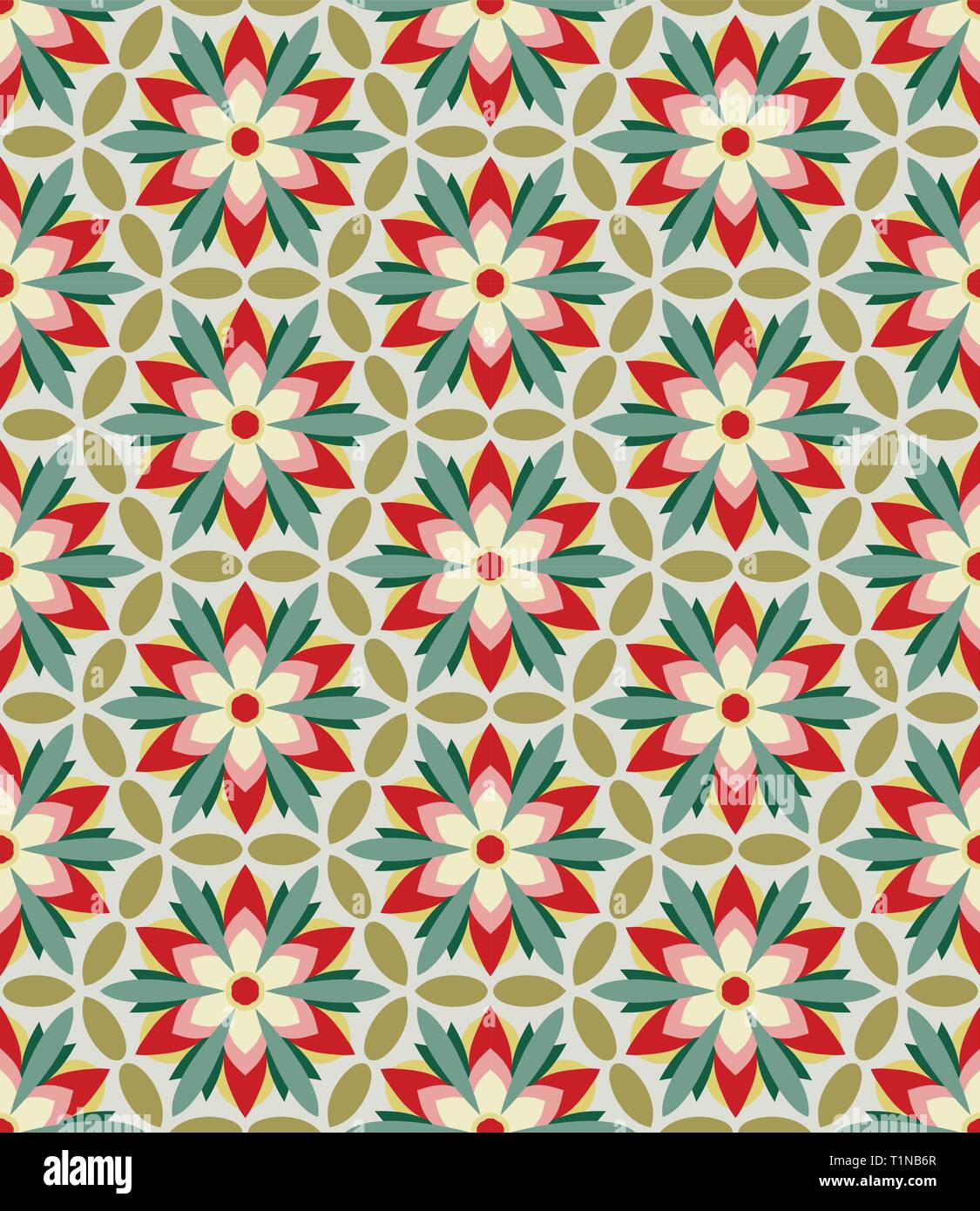 Flower geometry pattern for fabric, clothes Stock Vector Image & Art ...