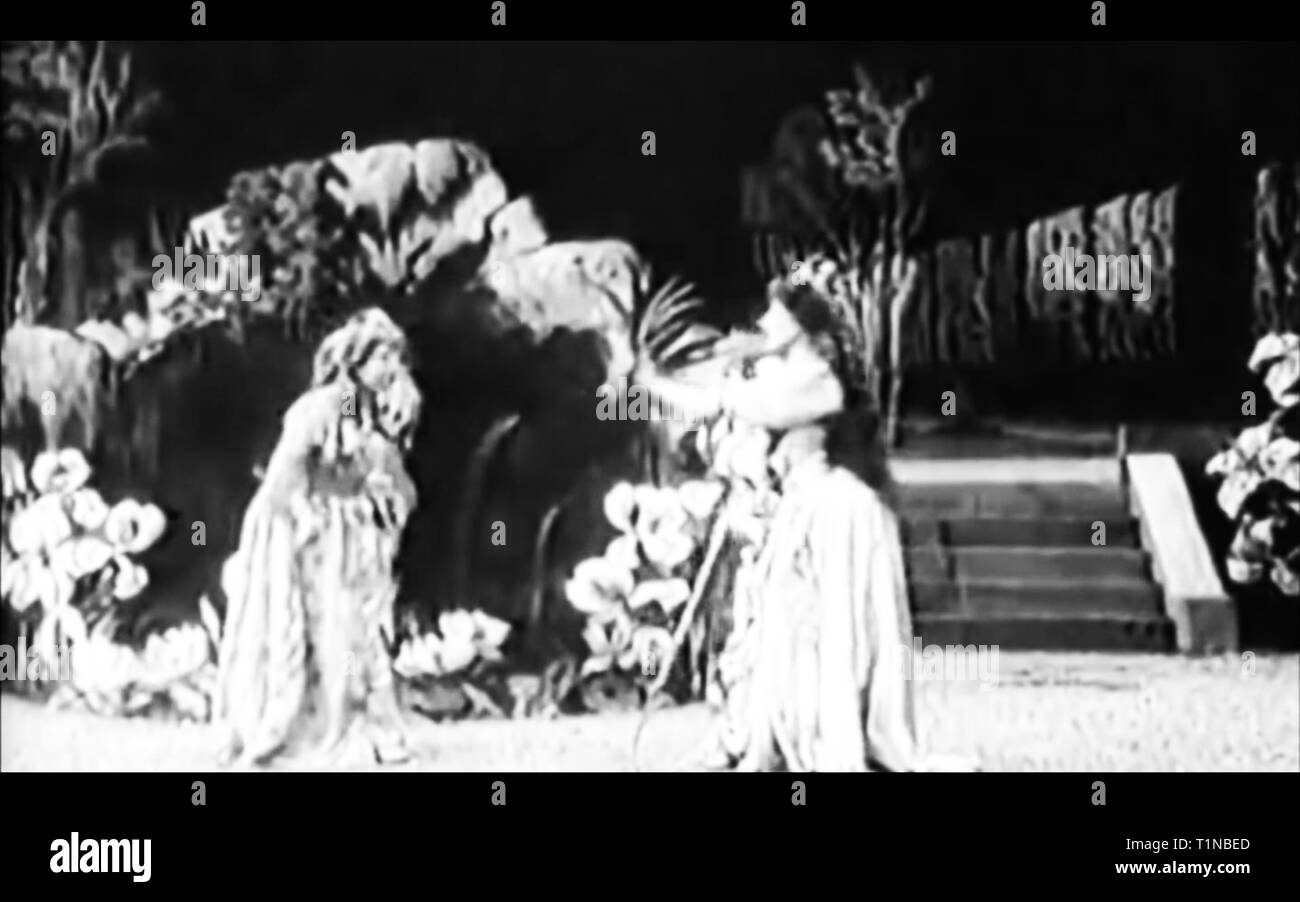 Haunted house and gardens vintage spooky photo Stock Photo - Alamy