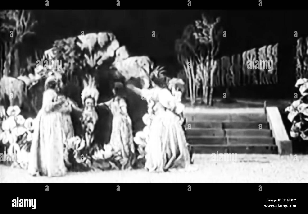 Haunted house and gardens vintage spooky photo Stock Photo - Alamy