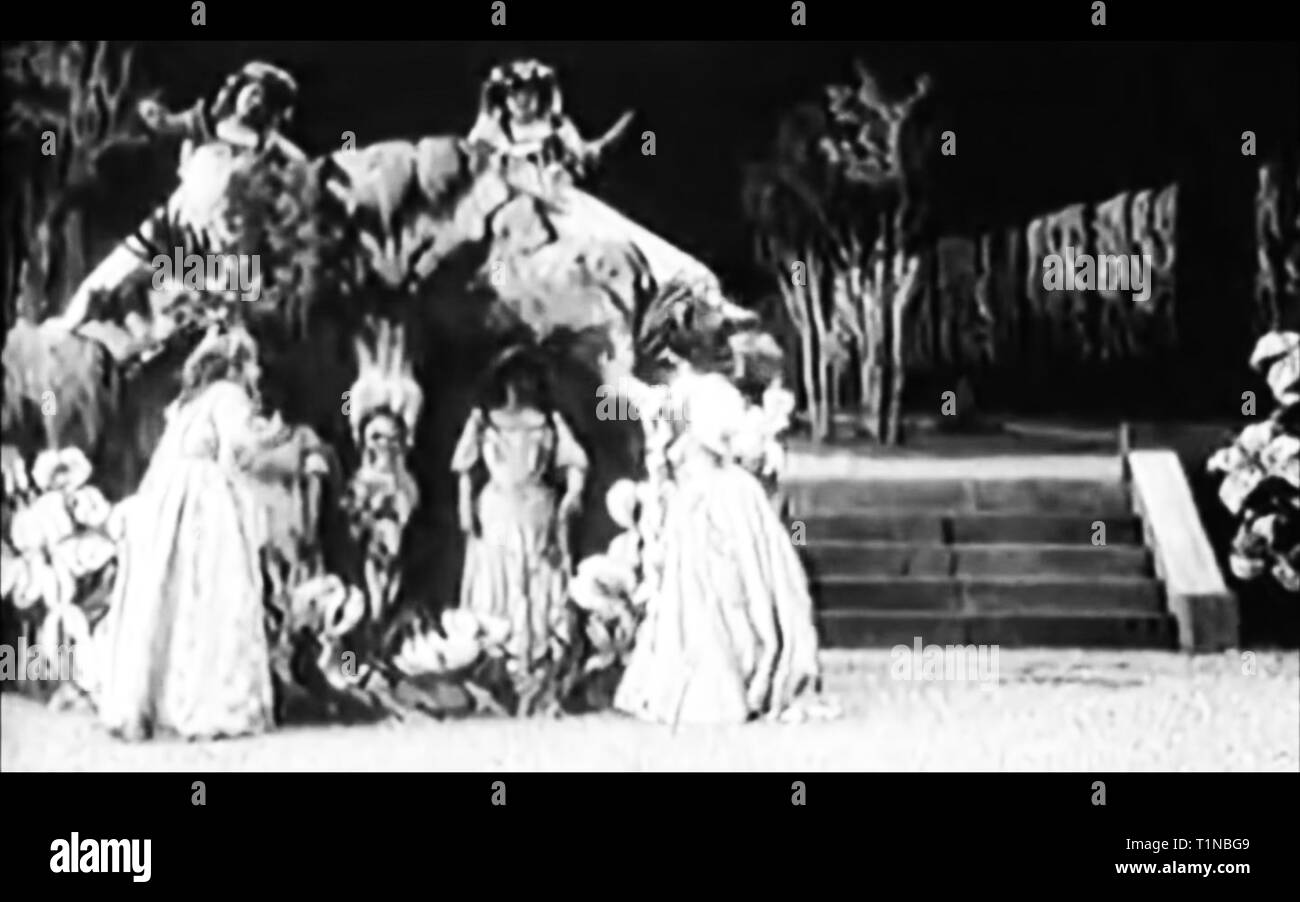 Haunted house and gardens vintage spooky photo Stock Photo - Alamy