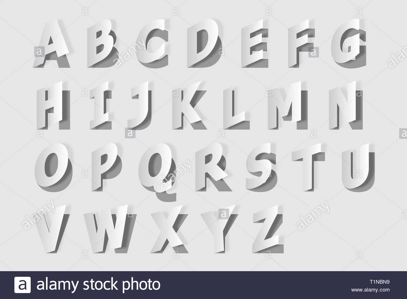 Paper Cut Out Font Letter Stock Photos & Paper Cut Out Font Letter ...