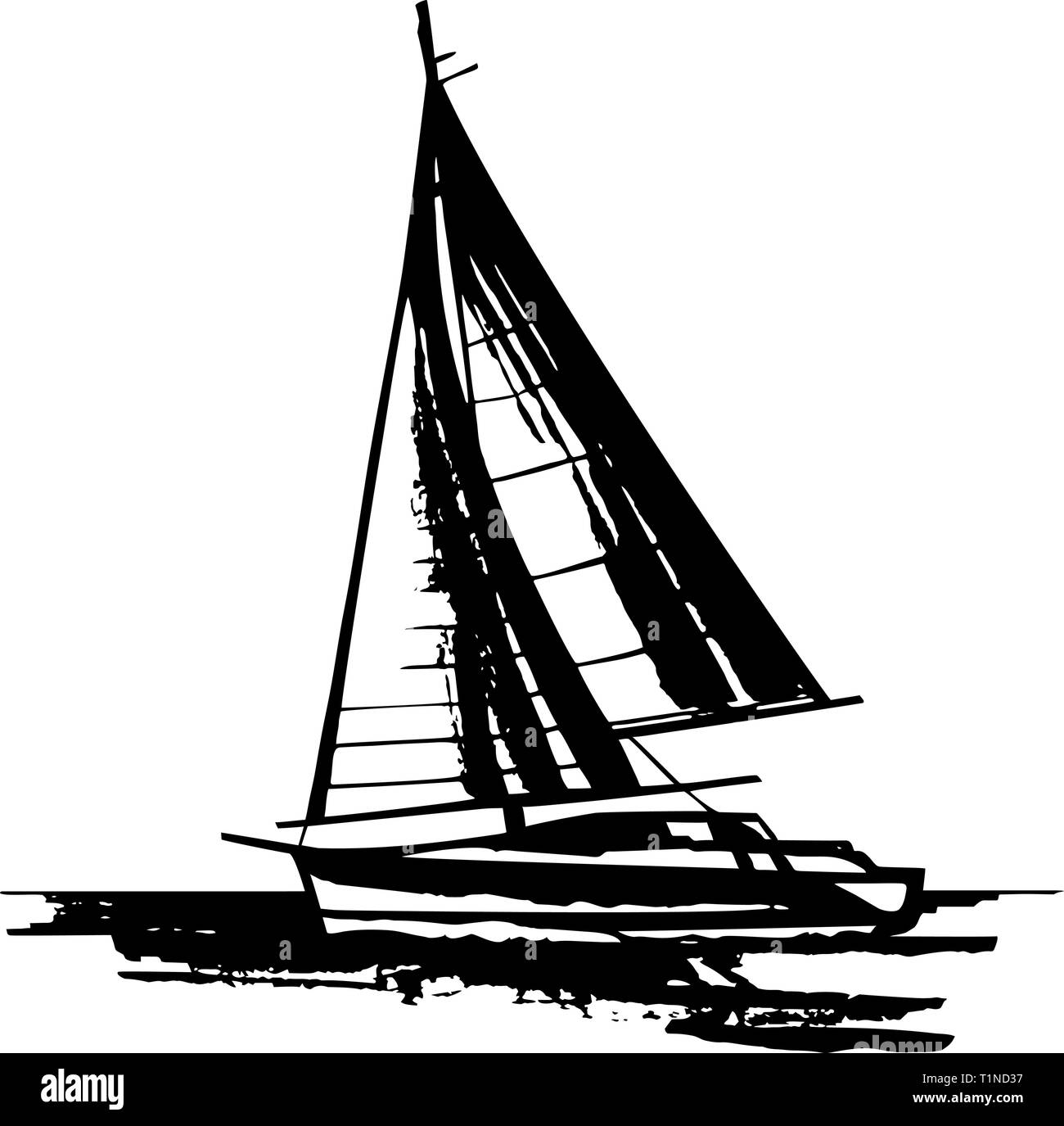 Nautical hand drawn vector Cut Out Stock Images & Pictures - Alamy