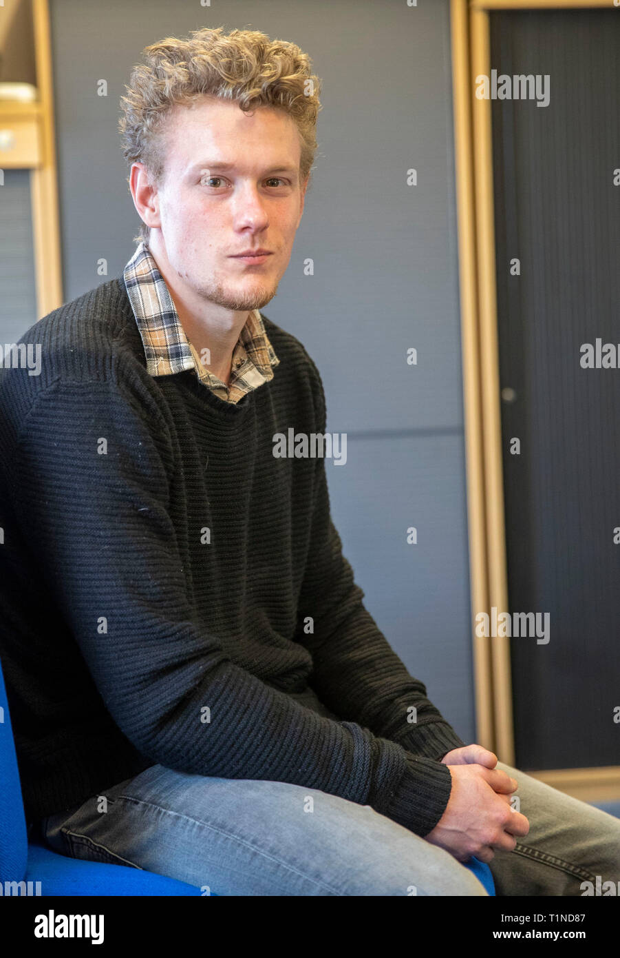 Acid attack victim Joe Davies speaks to media after 45-year-old Roger ...