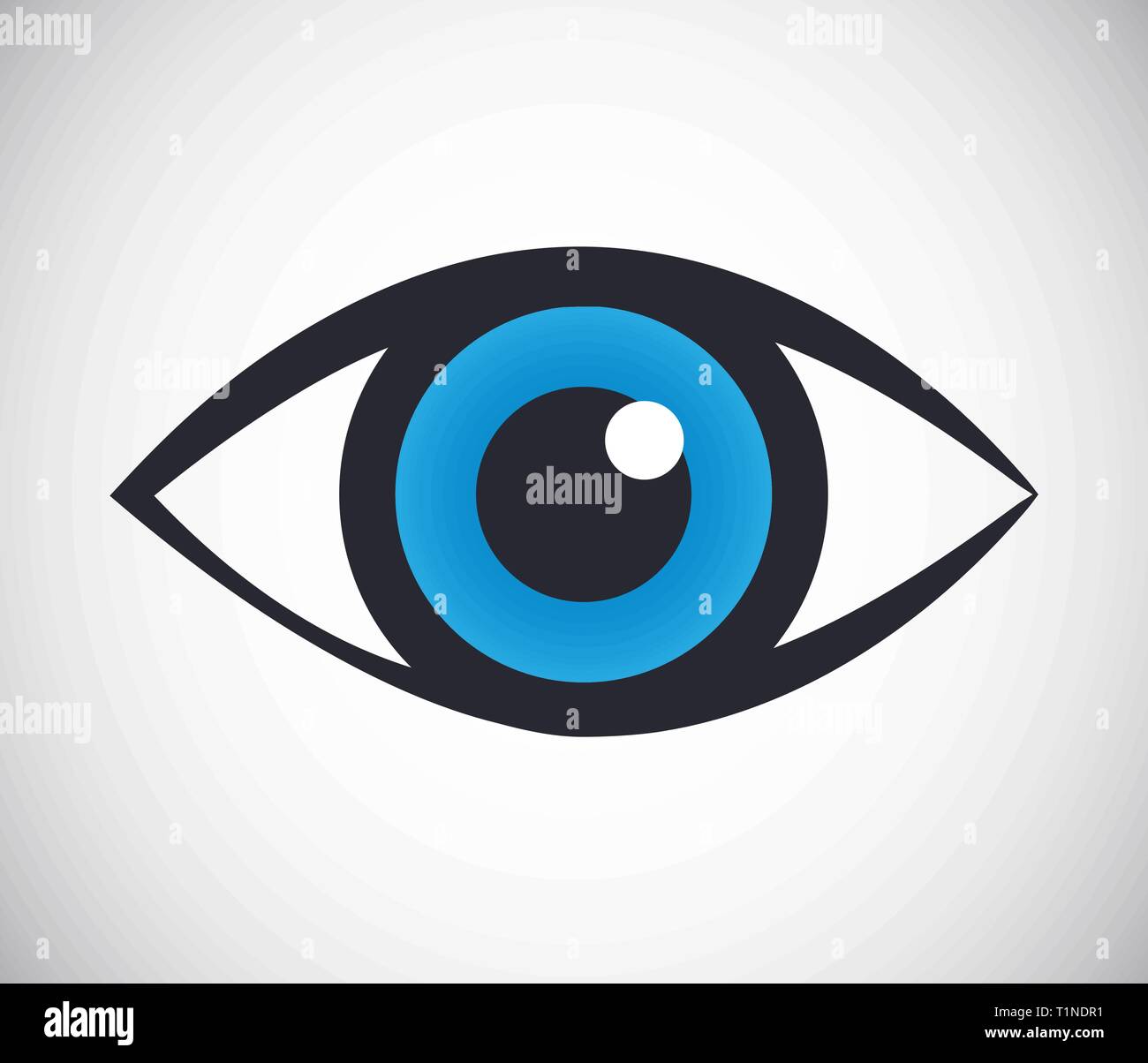 Human eye icon vector vectors Stock Vector Images - Alamy
