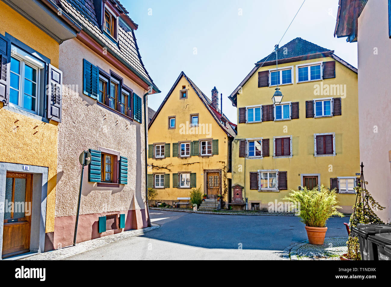 Old Houses in Staufen, Southern Germany, Alte Häuser in Staufen, Baden ...